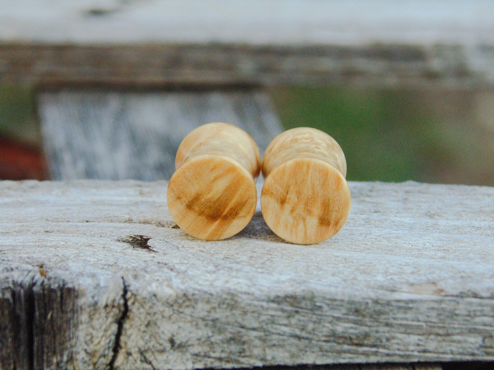 8mm Stabilized Box Elder Burl Wood Ear Plugs Hand Turned 0 | Etsy