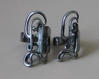 Solid Stainless Steel Real Fork Ring, Eco Friendly Jewelry, Recycled ...