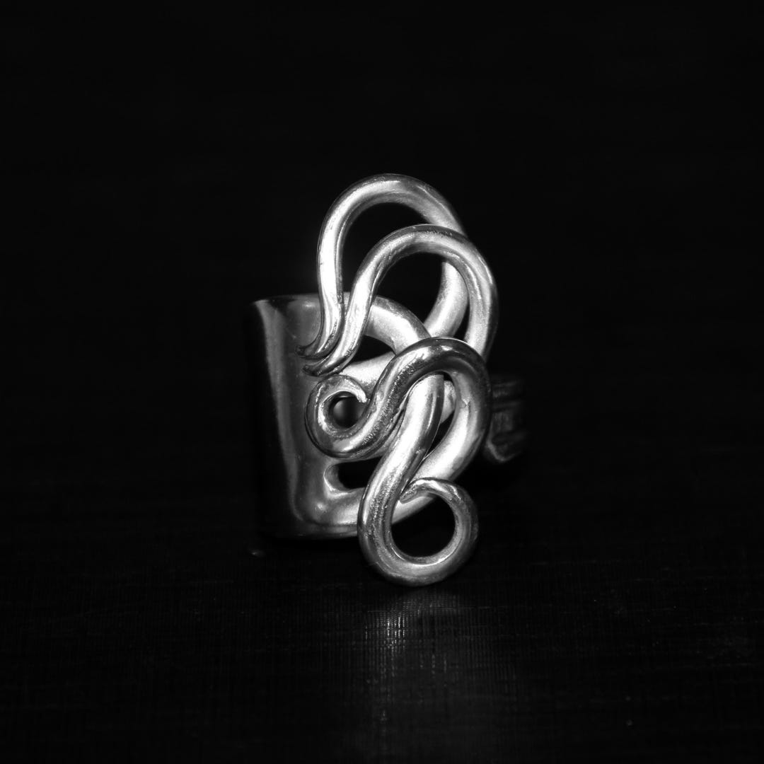 Solid Stainless Steel Real Fork Ring, Eco Friendly Jewelry, Recycled ...