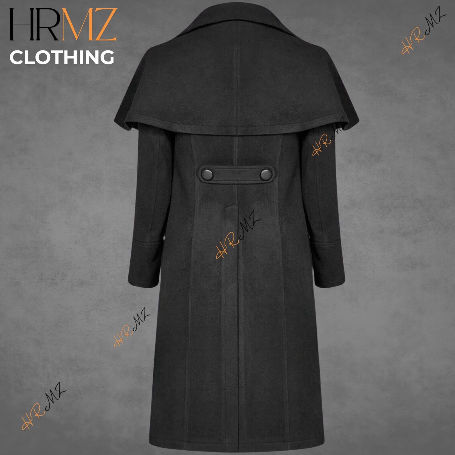Men’s Steampunk Coachman’s Coat – Custom Tailored Black Victorian ...