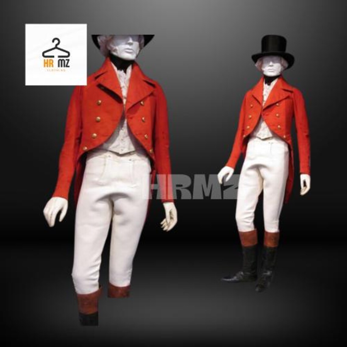 Men's Red Wool Regency Tailcoat - Jeremy Malcolm-inspired Tailcoat ...