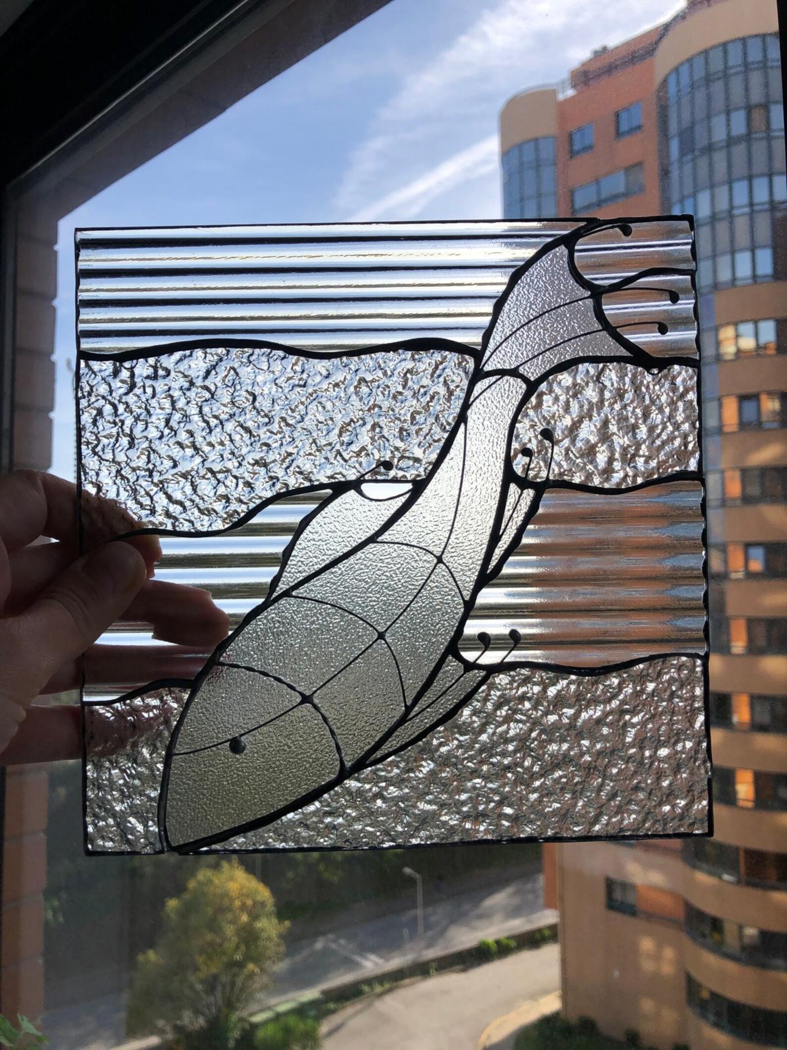 Handmade Stained Glass Clownfish Suncatcher: Nemo Inspired Ocean Decor ...