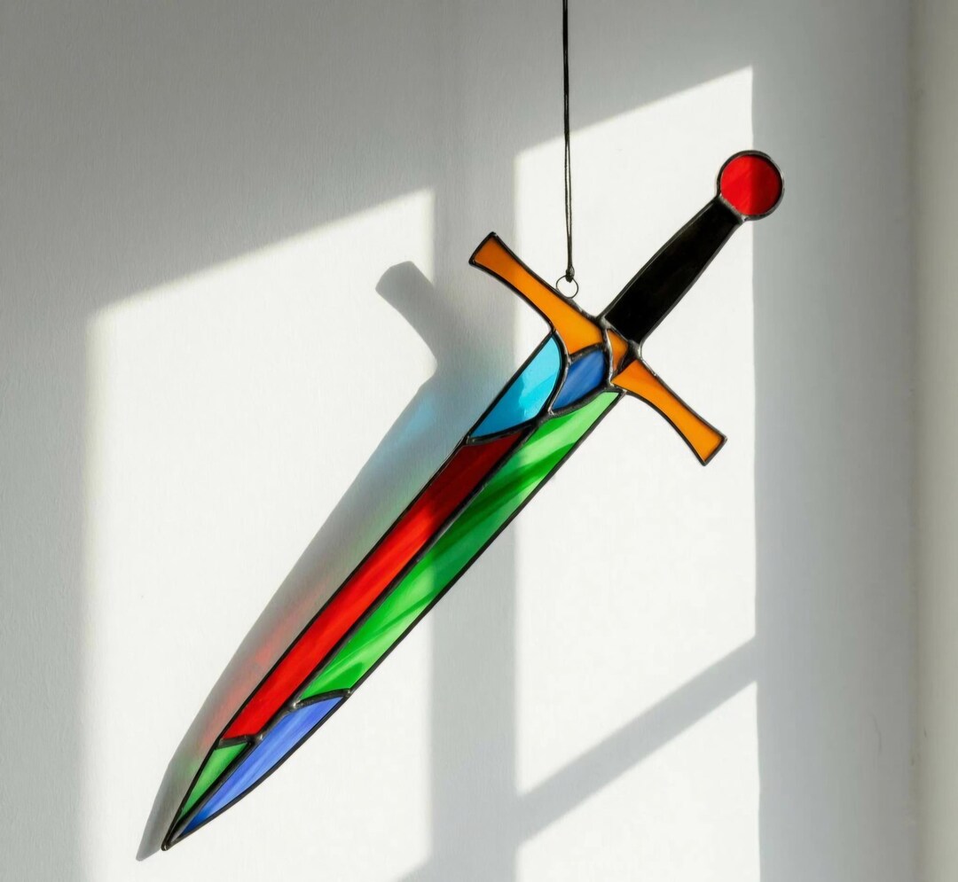 Stained Glass Sword: Handmade Fantasy Cosplay Prop - Etsy