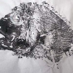 Gyotaku Lane Snapper Fish Print: Handcrafted Coastal Art - Etsy
