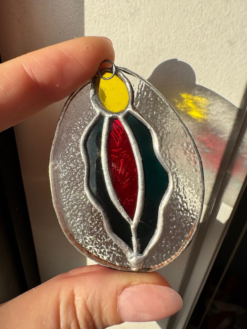 Stained Glass Yoni Suncatcher, Handmade Modern Home Decor - Etsy Australia