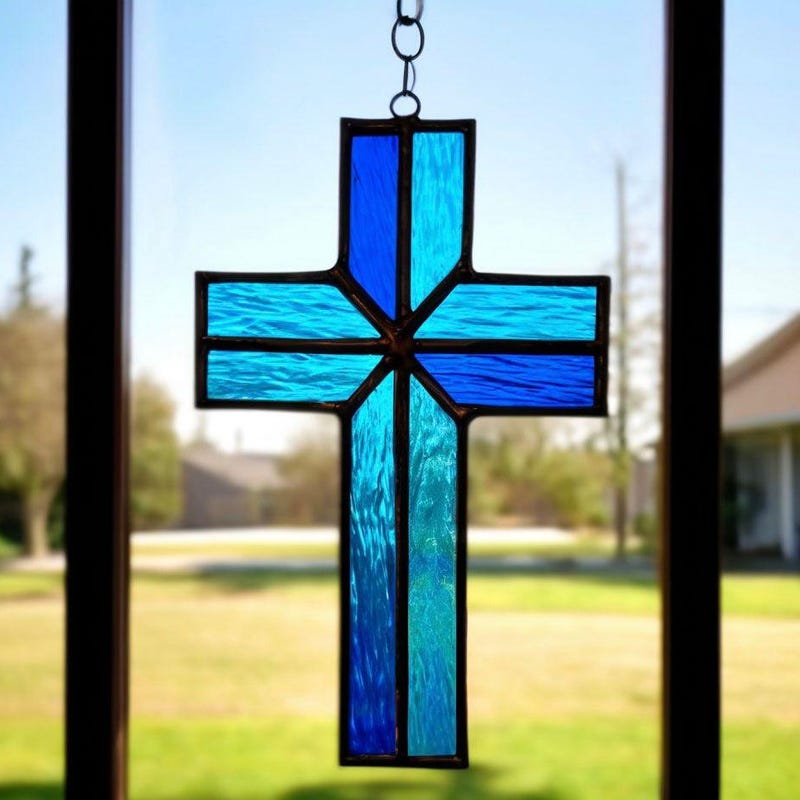Stained Glass Cross - Etsy