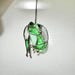 Stained Glass Frog Window Hanging: Handmade Green Amphibian Art - Etsy