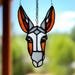 Stained Glass Donkey Suncatcher: Handmade Farmhouse Window Art - Etsy