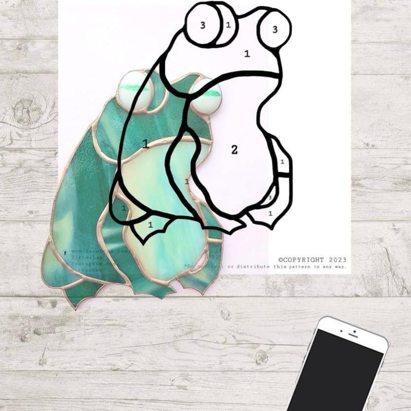 Stained Glass Frog - Etsy