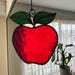 Stained Glass Apple Suncatcher: Handmade Window Ornament - Etsy