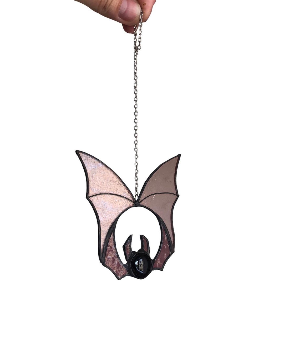 Stained Glass Bat Suncatcher: Gothic Halloween Window Decor - Etsy