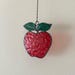 Stained Glass Apple Suncatcher: Handmade Window Ornament - Etsy