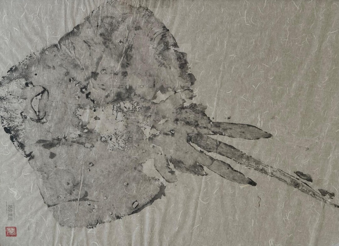 Gyotaku Stingray Print – Japanese Fish Art on Rice Paper - Etsy
