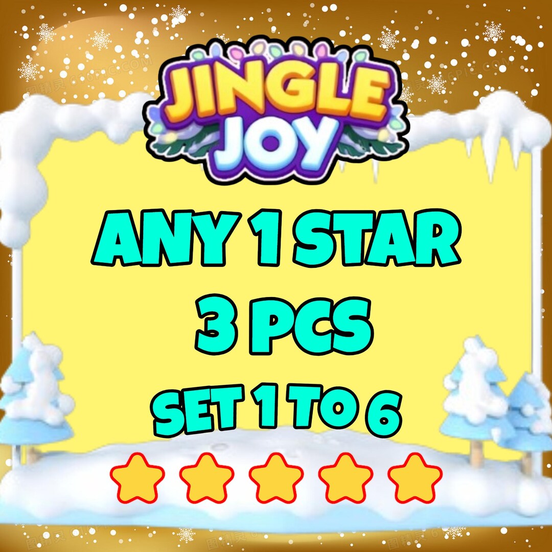 1 Star Stickers 3 Piece Set 1 Set 6 - Etsy