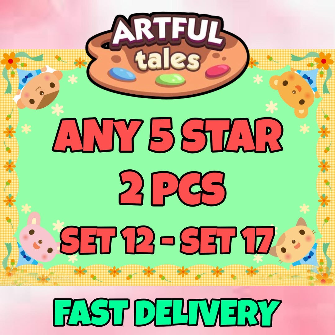 5 Star Stickers 2 Piece Set 12 Set 17 - Etsy