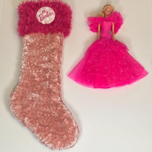 Handmade Holiday Stocking and Matching Barbie Doll - Etsy