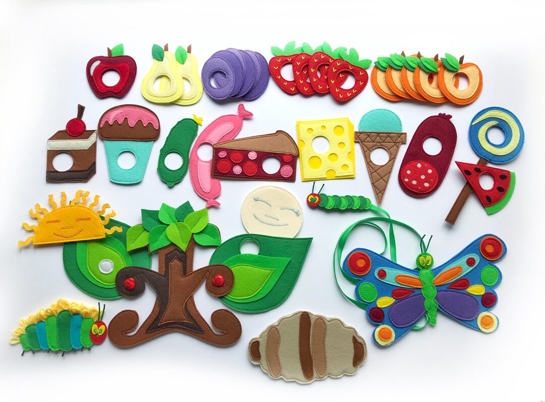 Felt the Very Hungry Caterpillar Early Learning Felt Food Educational ...