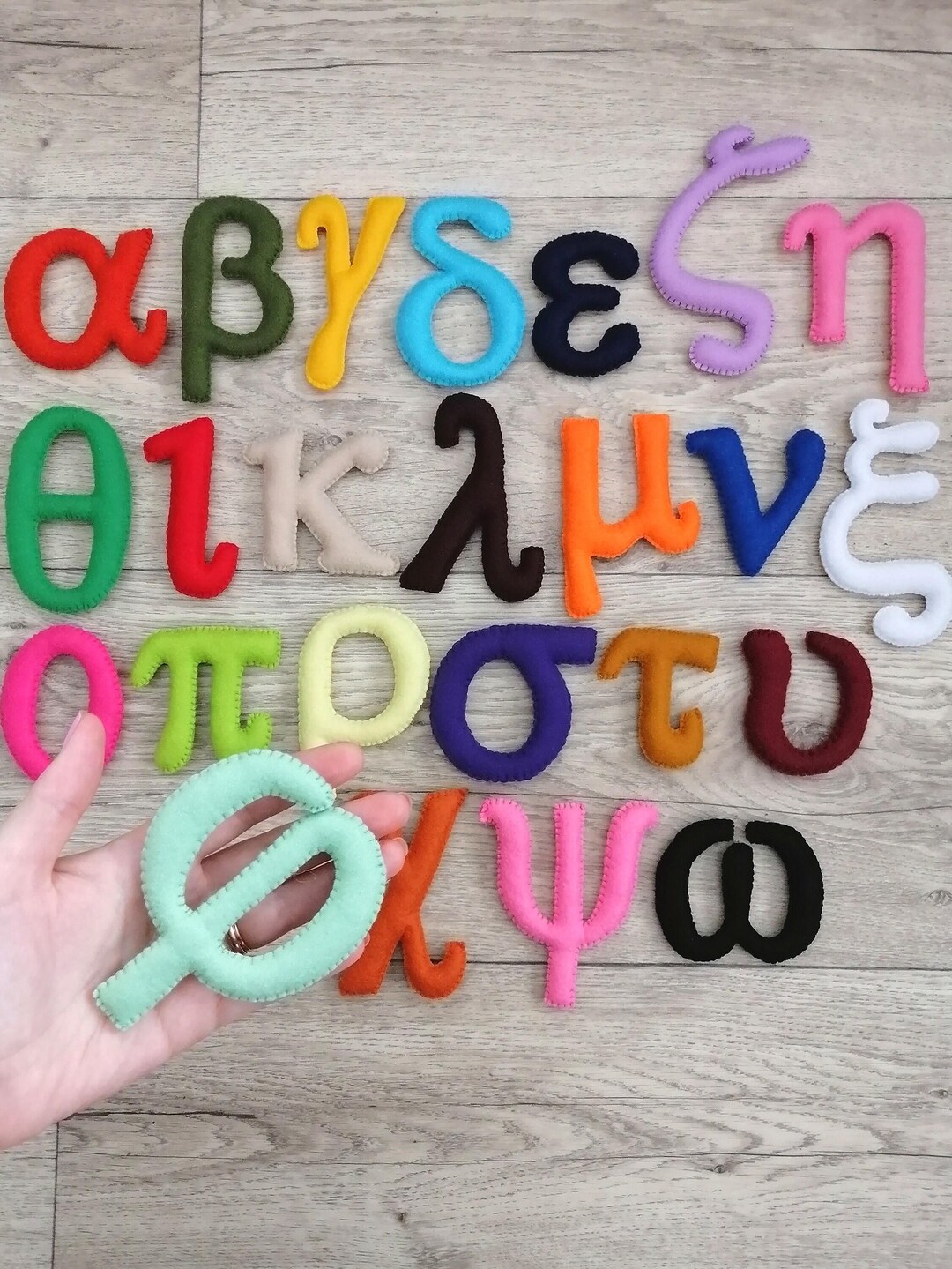 Soft Greek Alphabet Letters for Kids for Language Development and Fine ...