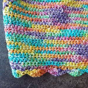 Rainbow Tank Top, %100 Cotton Crochet Colorful Halter Top, Perfect for ...