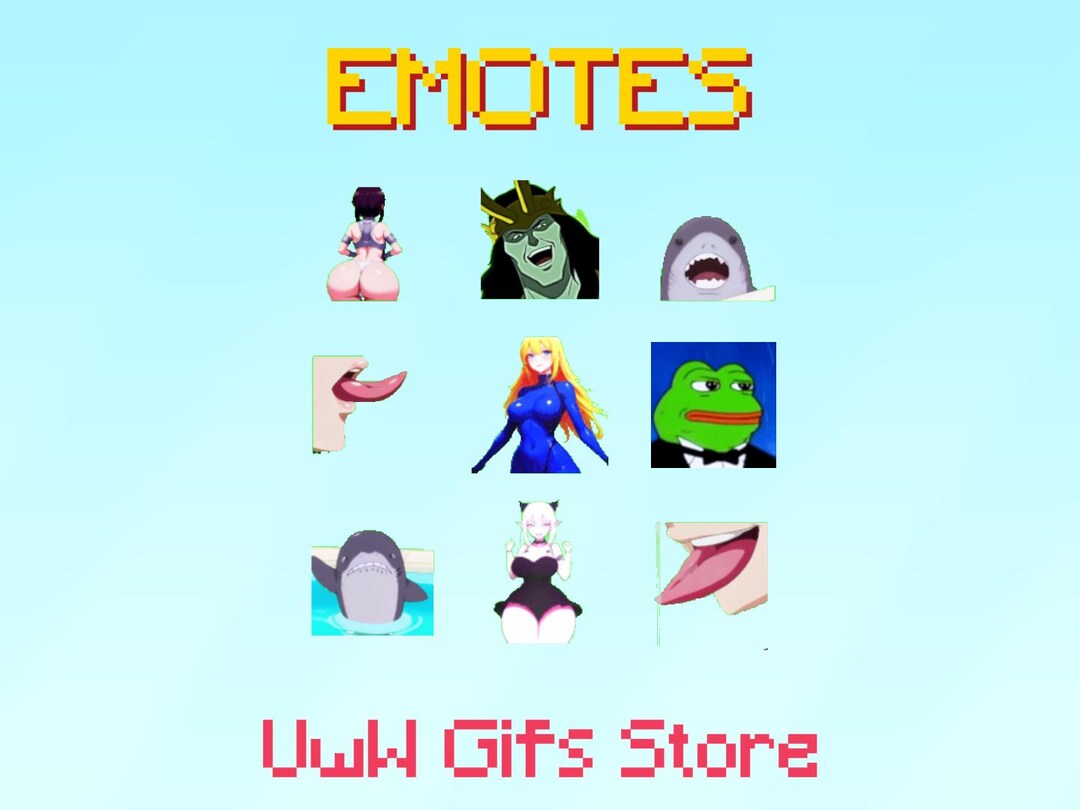 Retro Anime Emotes 1 twitch/discord Rivals Gaming Anime Transparent ...