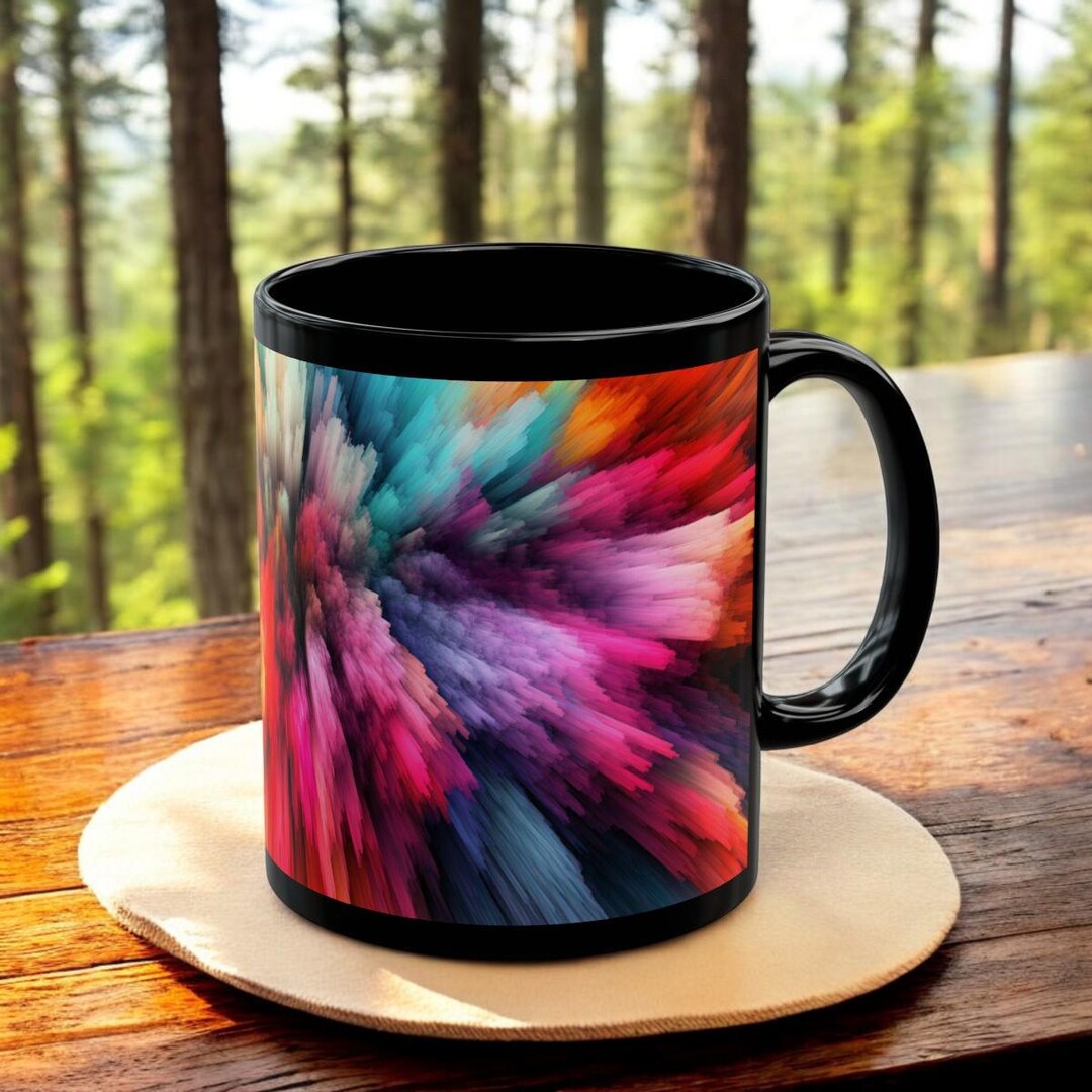Vibrant Color Explosion Mug - Etsy