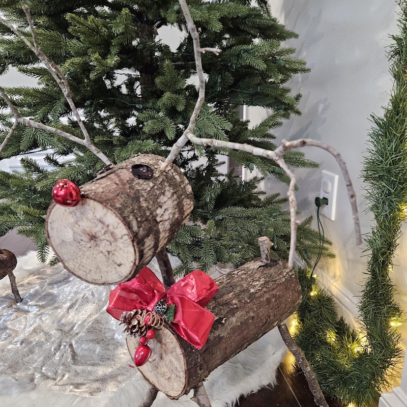 Wooden Reindeer Outdoor - Etsy