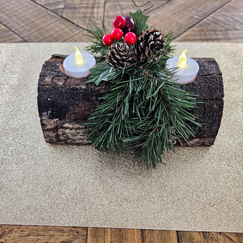 Rustic Log Decor - Etsy