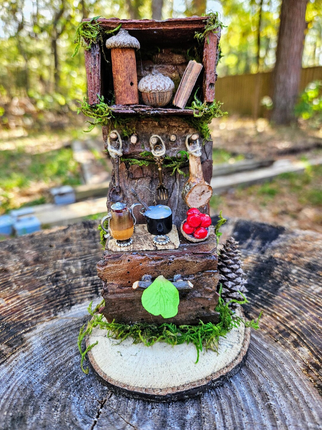 Fairy Garden Kitchen, Fairy Stove, Fairy Furniture, Dollhouse Furniture ...