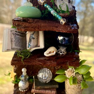 Fairy Bookshelf, Fairy Potion Shelf, Fairy Garden, Fairy Furniture ...