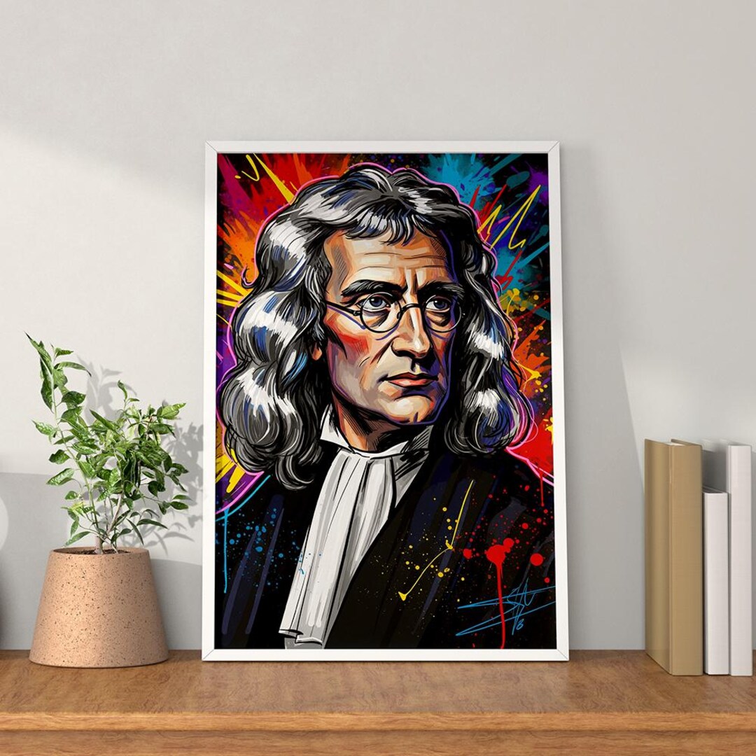 Isaac Newton - Gravity in Motion Art - Popular Science - Space ...