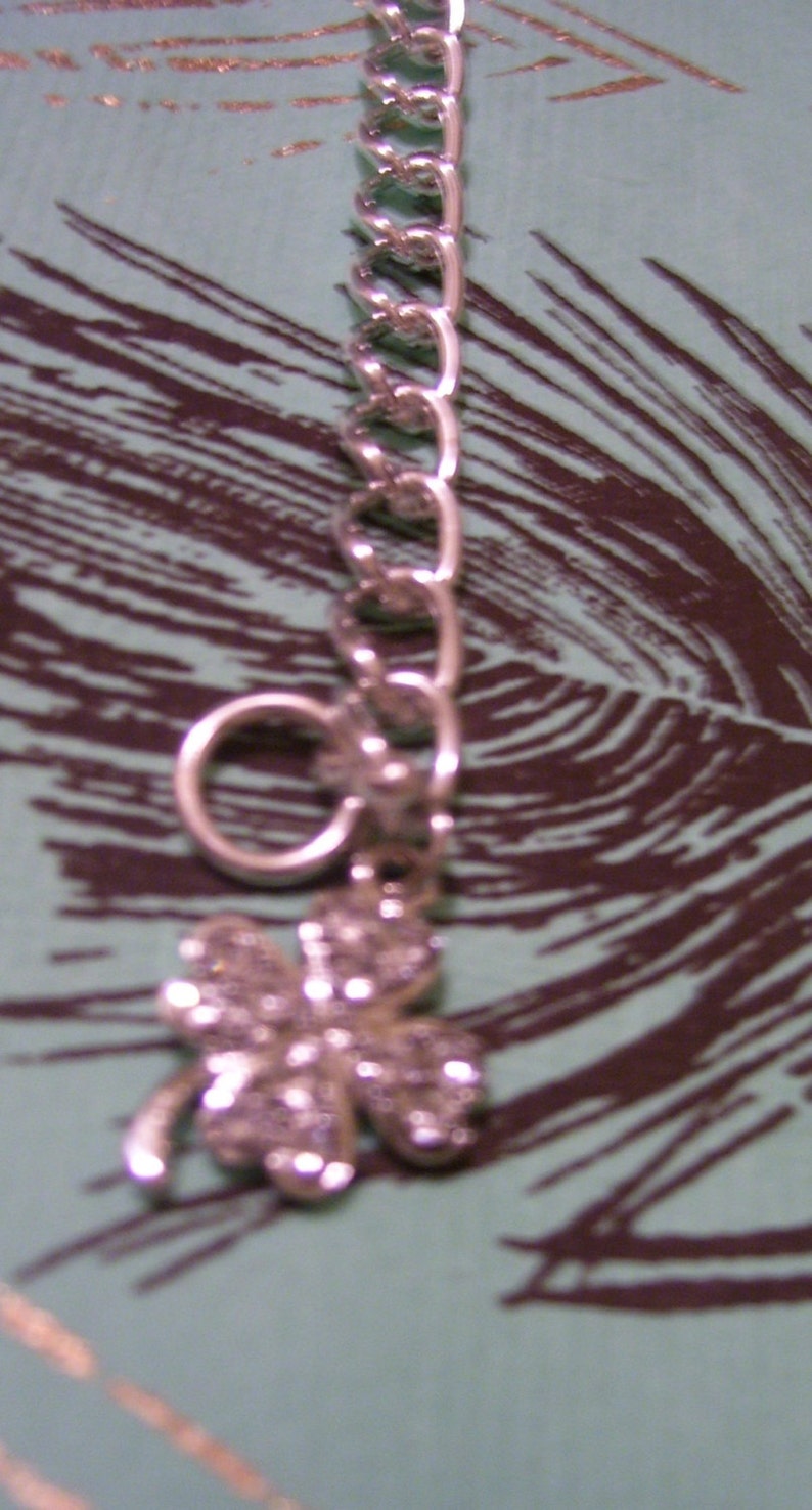 Four Leaf Clover Silver Rope Chain - Etsy