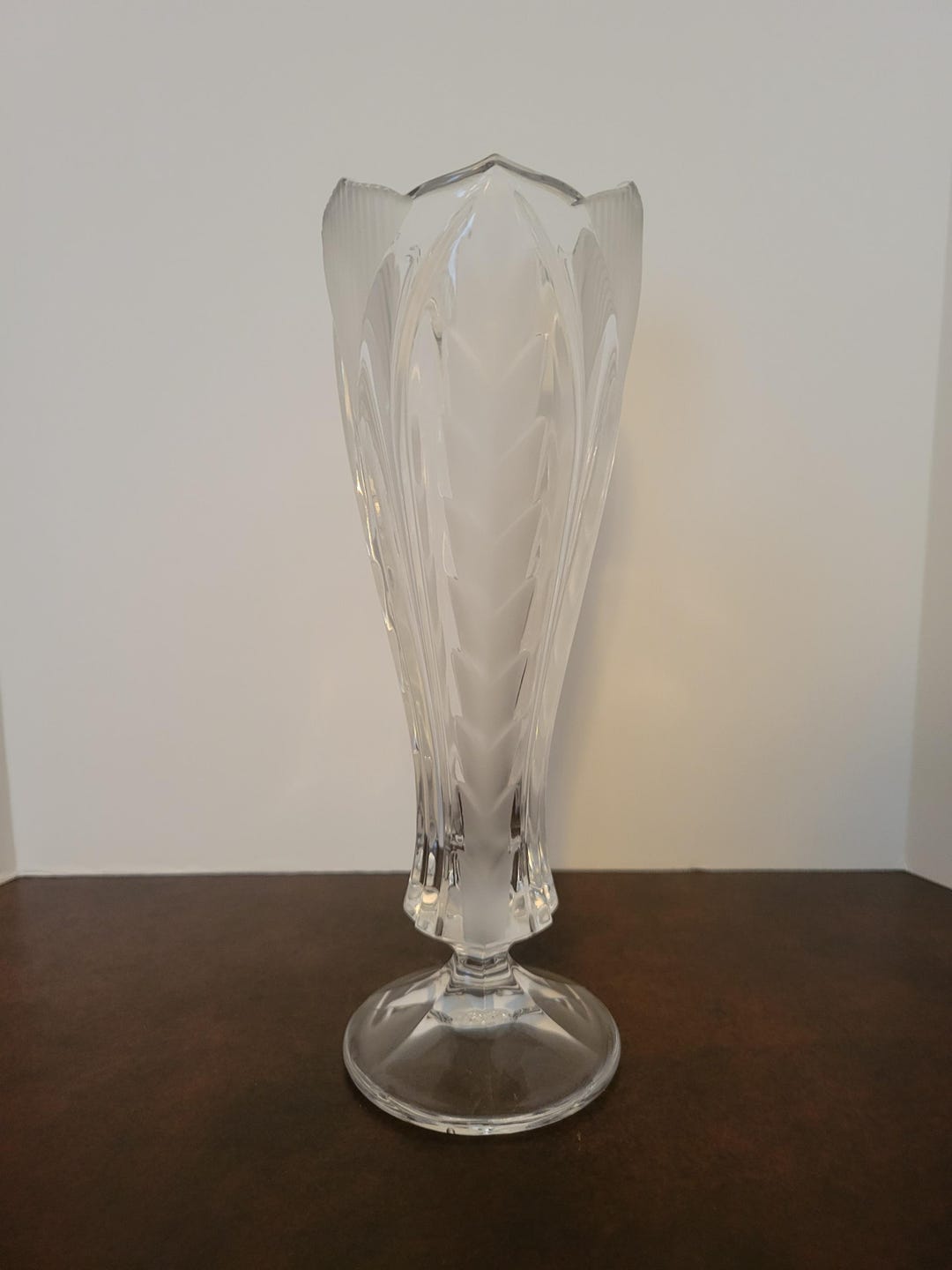 Vintage 60's Beyer Lead Crystal German Vase - Etsy
