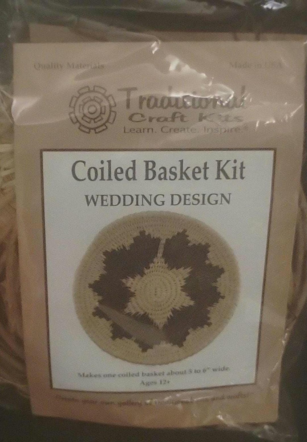 Traditional Craft Kits Coiled Basket Kit Wedding Design New in Package ...