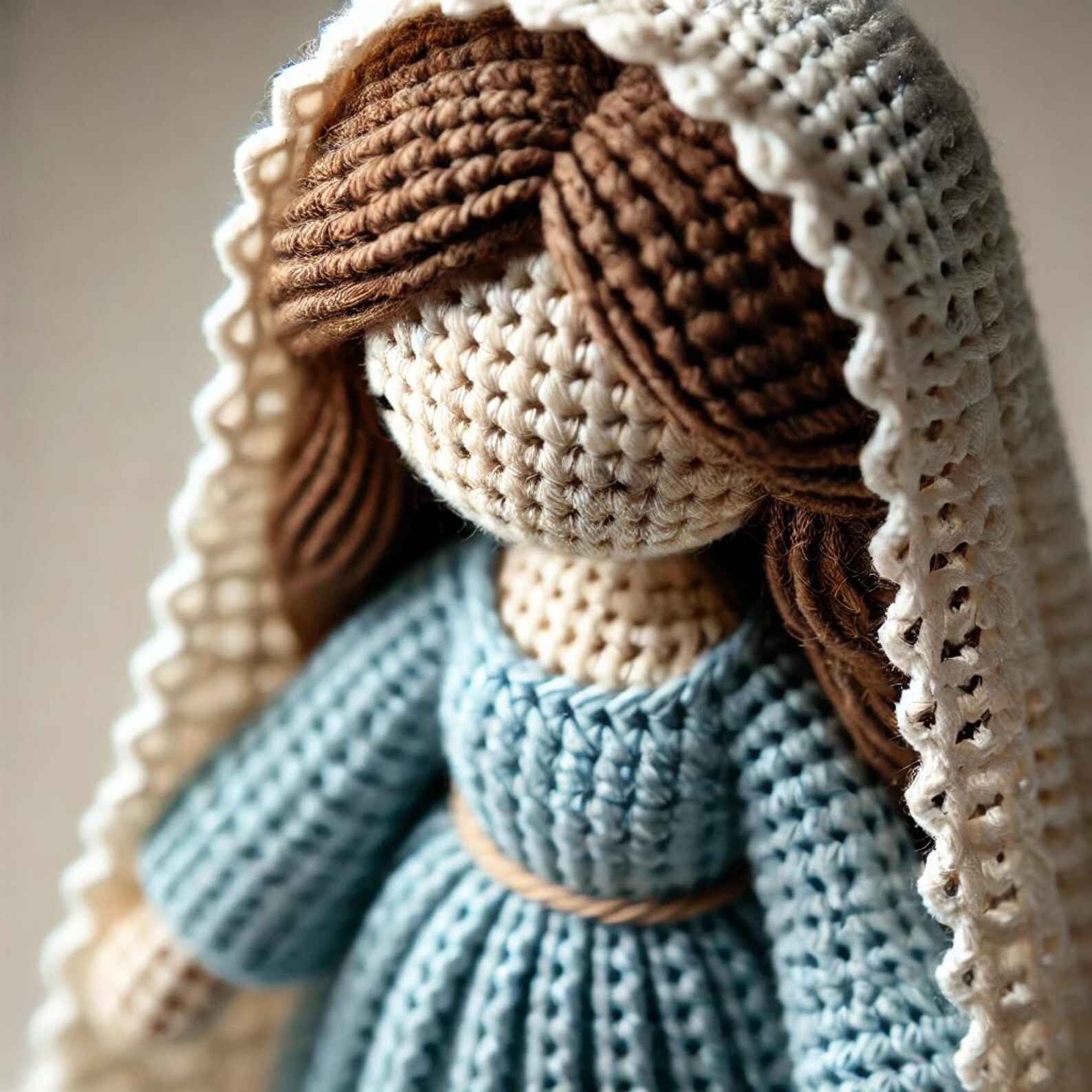 Cute Crochet Pattern Christian Nativity Handmade Set | Baby Jesus, Mary ...