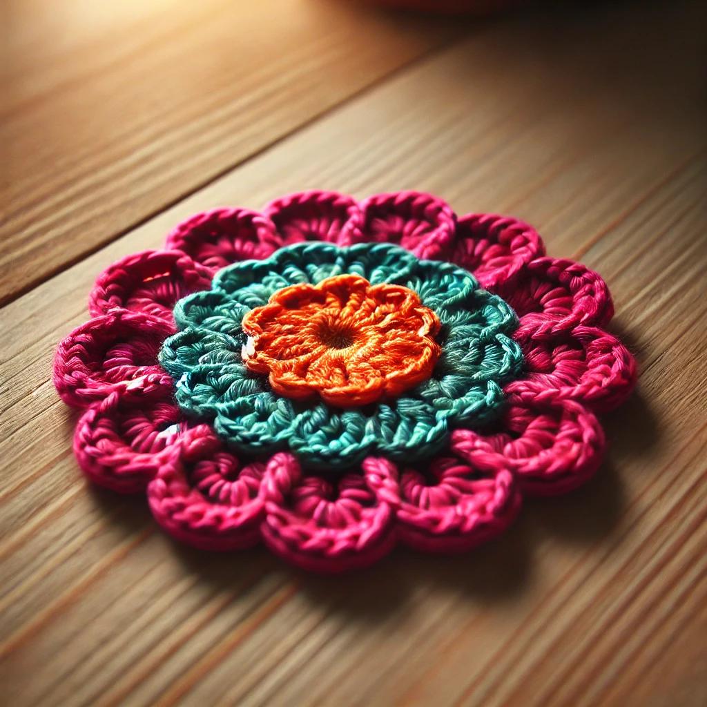 Cute Flower Coaster Crochet Pattern for Beginners - Etsy
