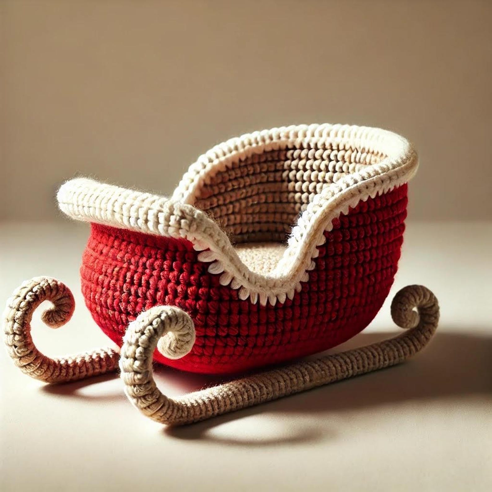 Crochet Santa Sleigh Pattern for Beginners | Handmade Christmas Home ...