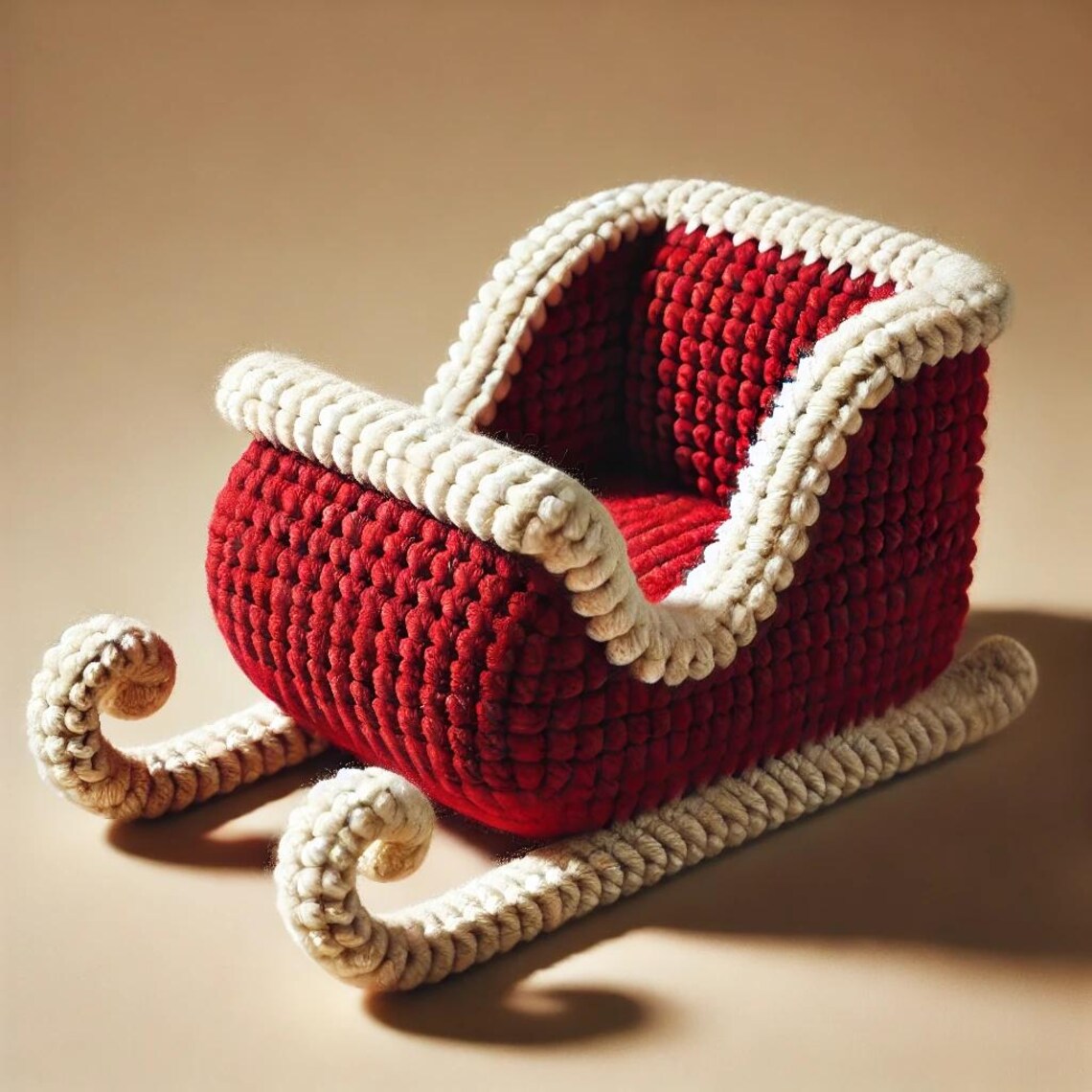 Crochet Santa Sleigh Pattern for Beginners | Handmade Christmas Home ...