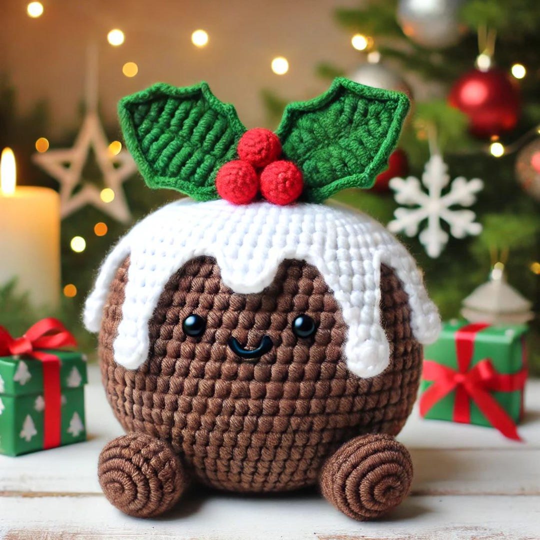 Christmas Pudding Amigurumi Crochet Pattern - Etsy