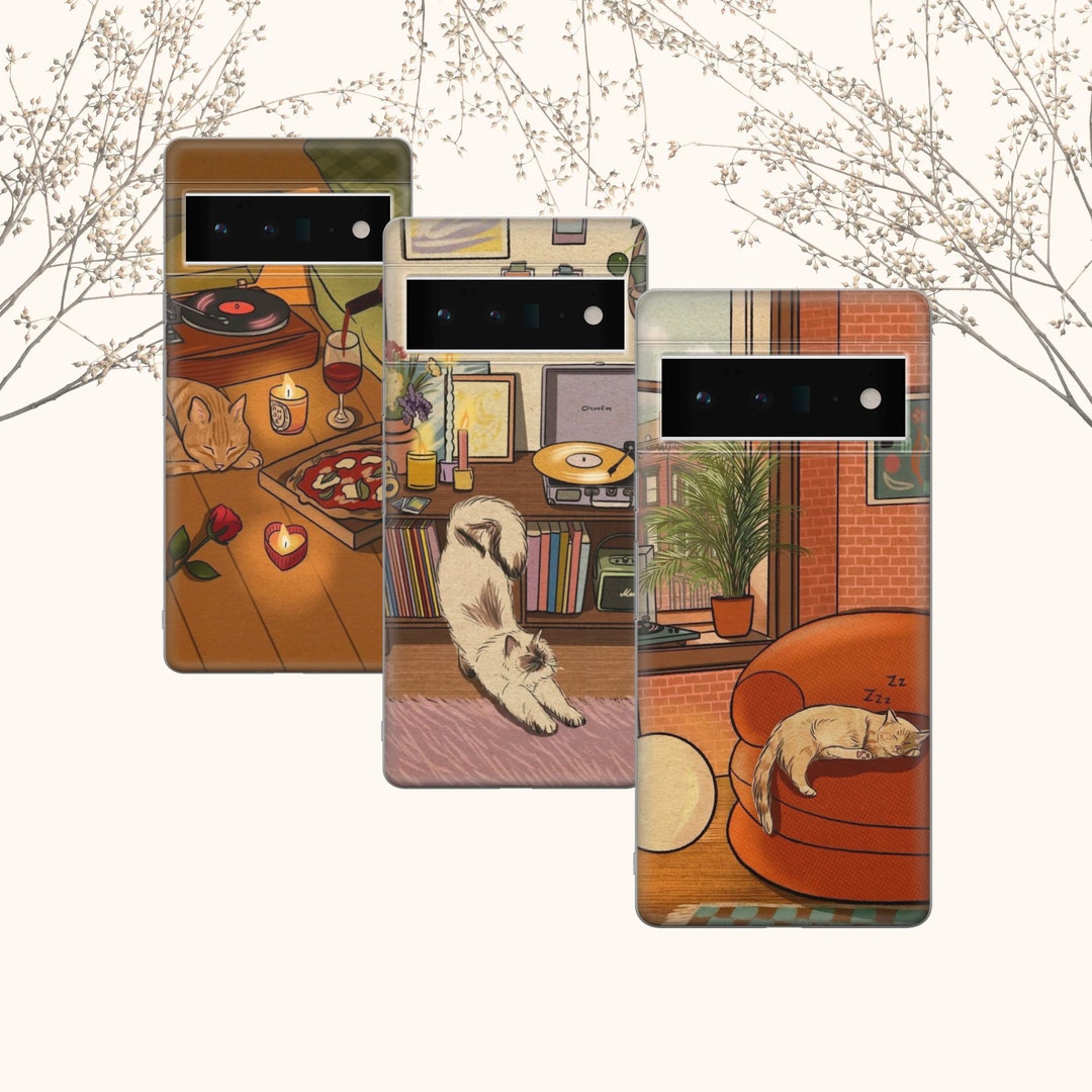 Meow Phone Case Pet Cover for Pixel 9 Pro 8 7A, Samsung S24FE S23 Ultra ...