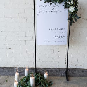 Sign Straps for Hanging Welcome Sign Stand for Bridal Shower Sign ...