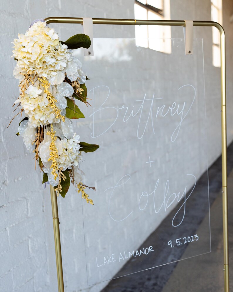 Sign Straps for Hanging Welcome Sign Stand for Bridal Shower Sign ...