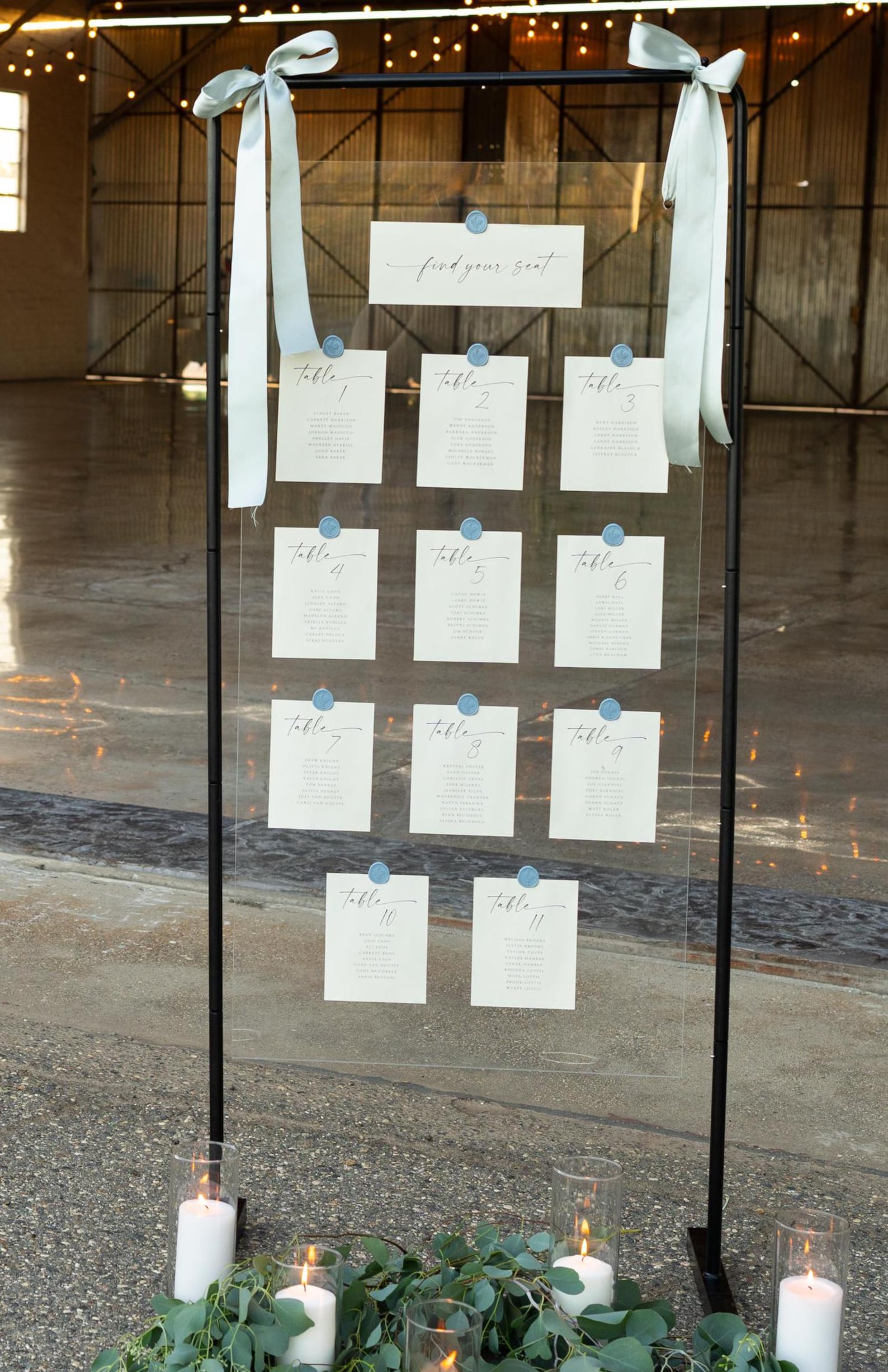 Wedding Sign Stand Holder – Metal Freestanding Sign Holder for Welcome ...