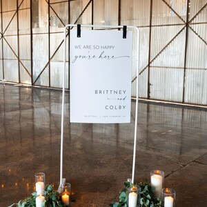 Sign Straps for Hanging Welcome Sign Stand for Bridal Shower Sign ...