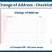 Change of Address Checklist | Moving Checklist | Address Change ...