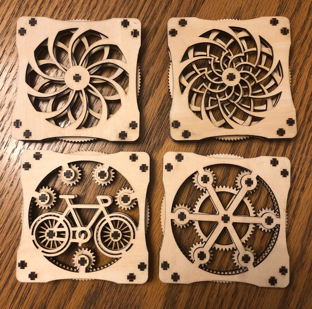 Hand Spinner/fidget Spinner Coaster Complete Set - Etsy