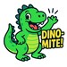 Dino-mite Dinosaur Kids T-shirt PNG – Cute Cartoon T-rex Clipart ...