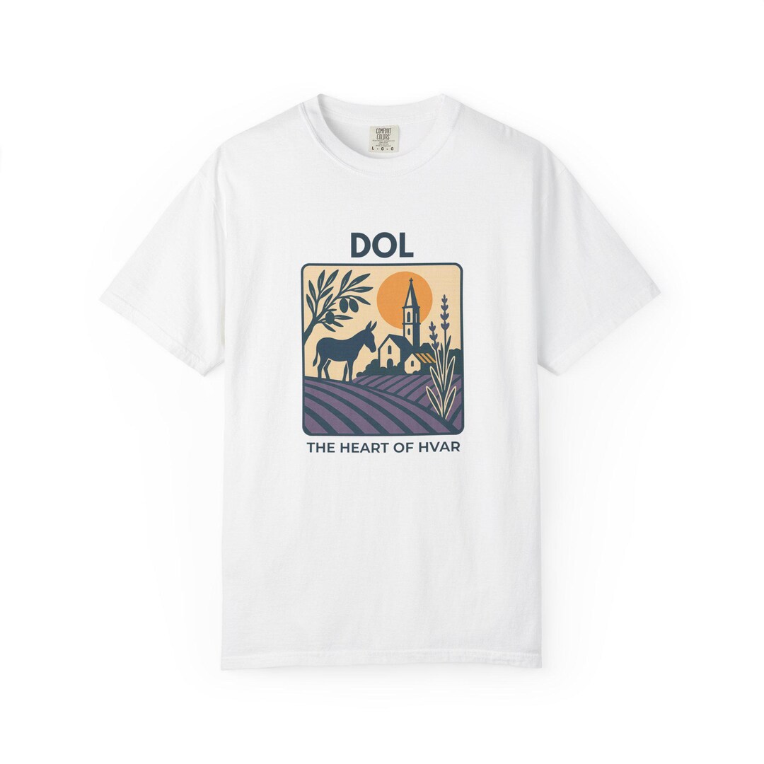 Dol Hvar Vintage Travel Poster Tee: Comfort Colors Ring-spun Cotton - Etsy