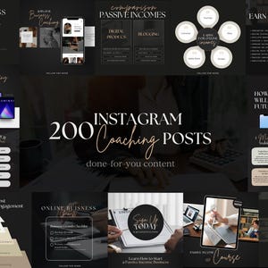 Instagram Posts Template Canva Social Media Post Graphic Bundle Digital ...