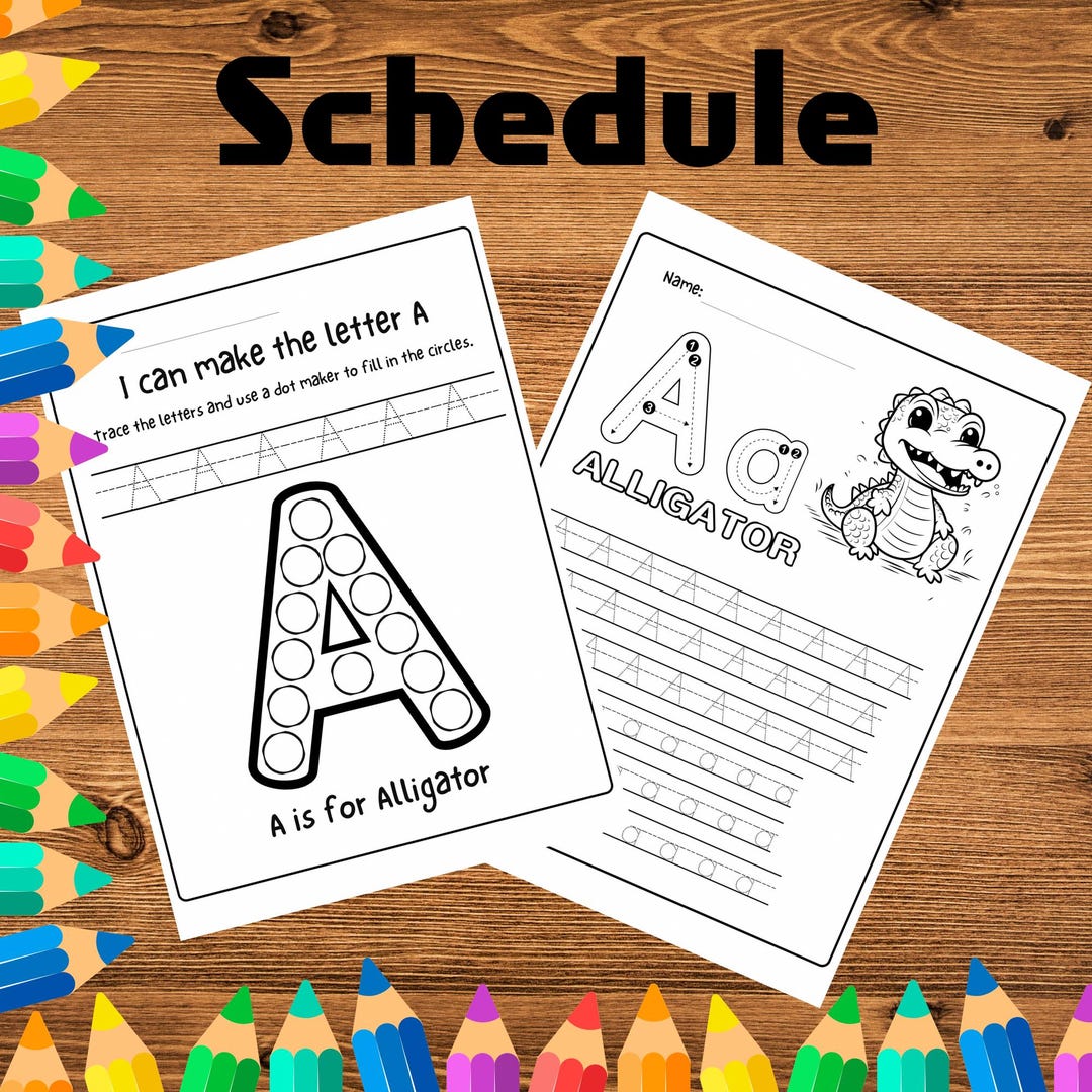 Alphabet Tracing Worksheets for Kids – Dot Marker Learning PDF - Etsy UK