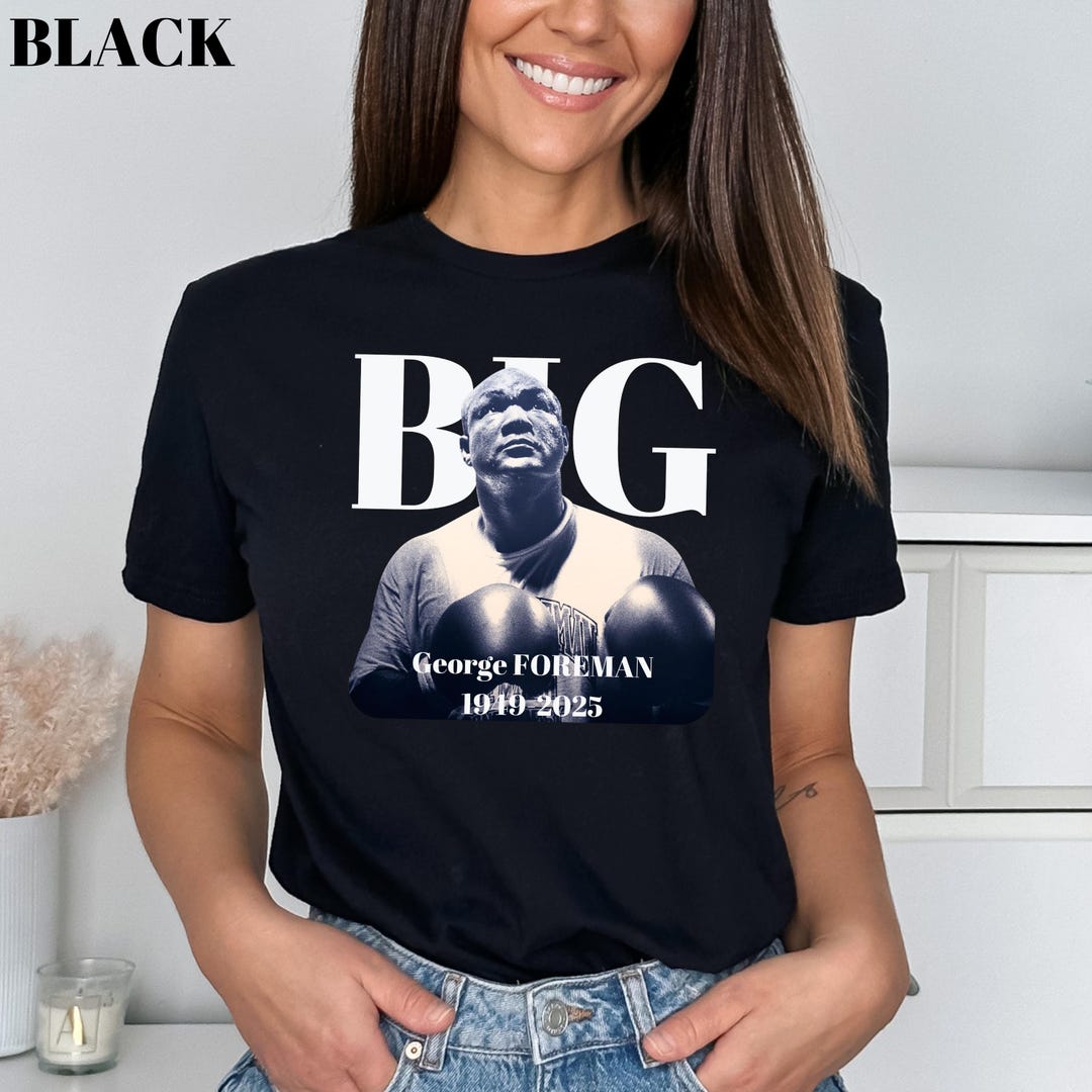 Rip Big George Foreman Boxing Legend Shirt, Heavyweight Boxing Champion ...
